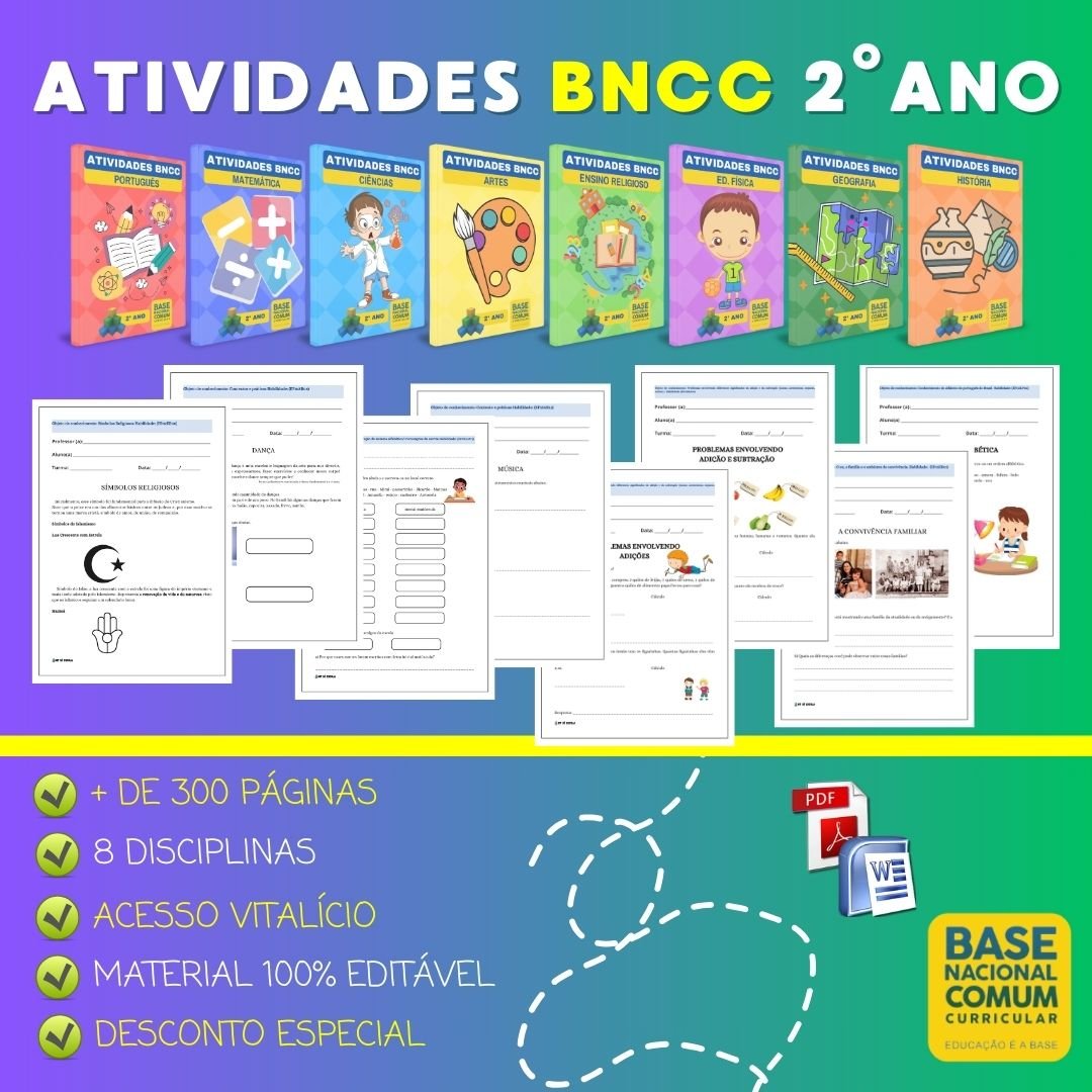 Planejamentos De Aula alinhado à BNCC - Infantil, Fundamental e Médio