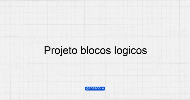 Projeto blocos lógicos: Aprendizado Criativo e Interativo