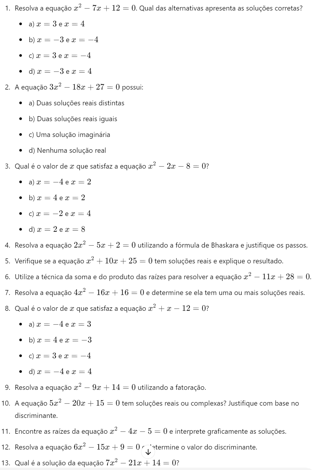 Exerc cios De Equa o Do Segundo Grau Para 9 Ano Planejamentos De exerc-cios-de-equa-o-do-segundo-grau-para-9-ano-planejamentos-de
