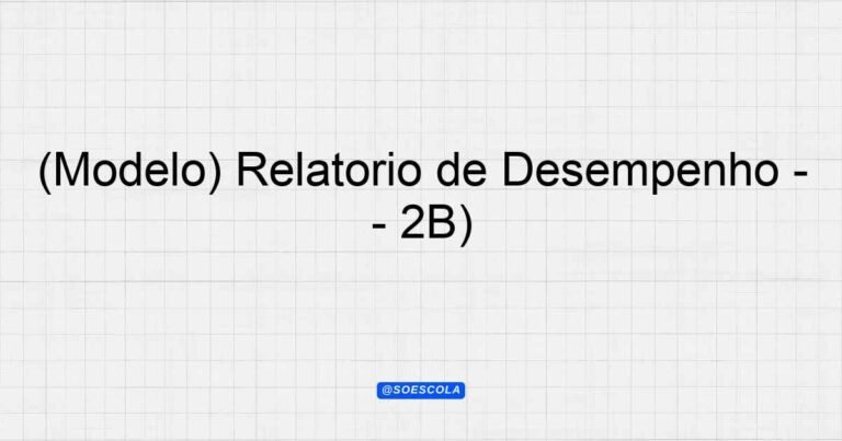 (Modelo) Relatório de Desempenho - Caleb Cardoso Leonardo (Atividade 2B ...