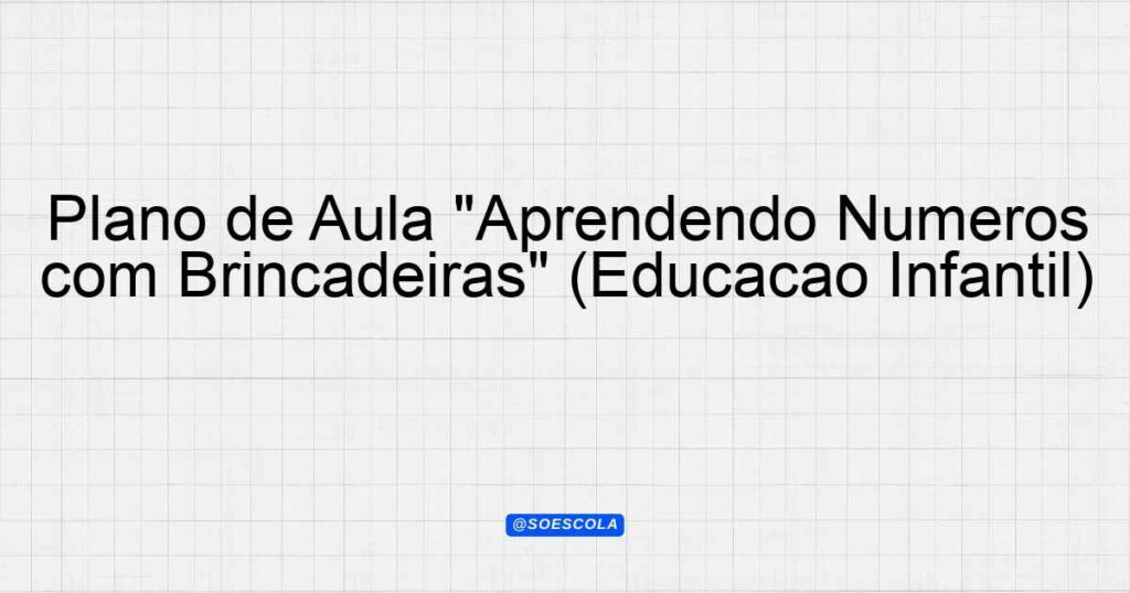Plano de Aula Plano de Aula