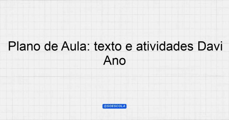 Plano de Aula: texto e atividades Davi e Golias (Ensino Fundamental 1 ...